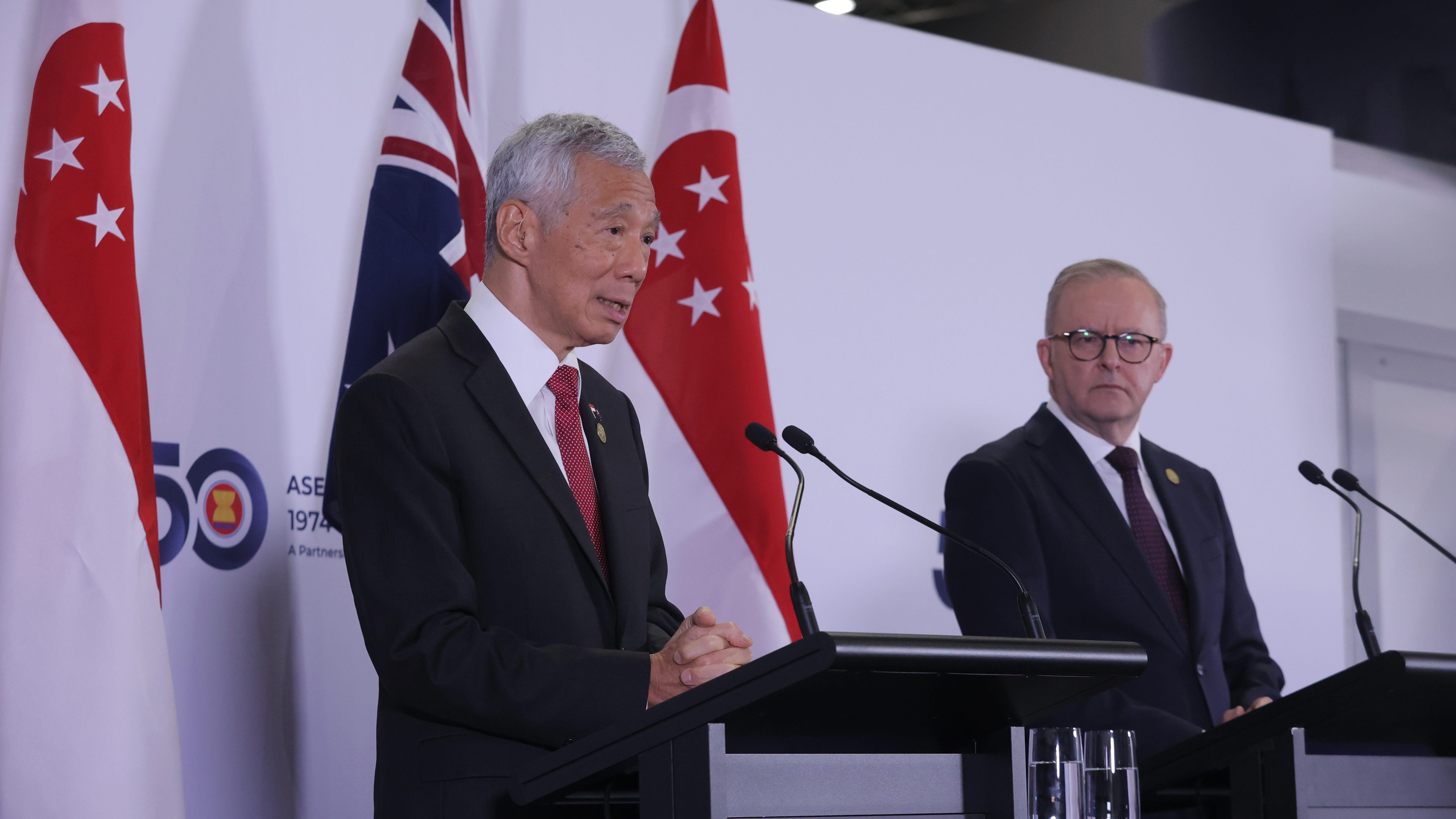 PM Lee Hsien Loong at the Joint Press Conference with Australia PM ...