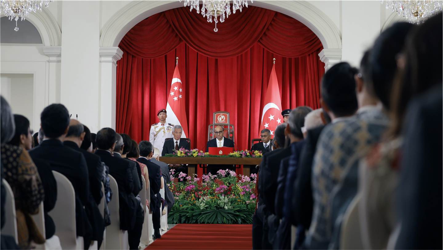 PM Lee Hsien Loong at the Swearing-in Ceremony for President Tharman ...