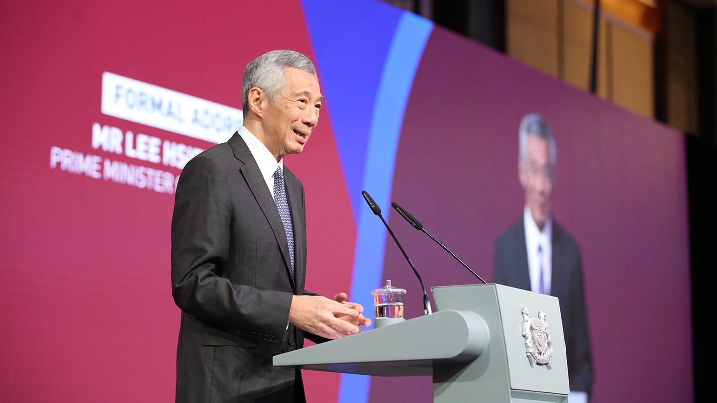 PM Lee Hsien Loong at Singapore Convention Signing Ceremony and ...