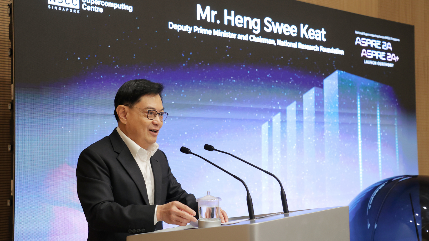 DPM Heng Swee Keat at the Launch of the National Supercomputing Centre ...