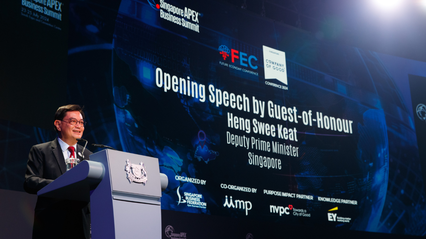 DPM Heng Swee Keat at the Future Economy Conference and Company of Good ...