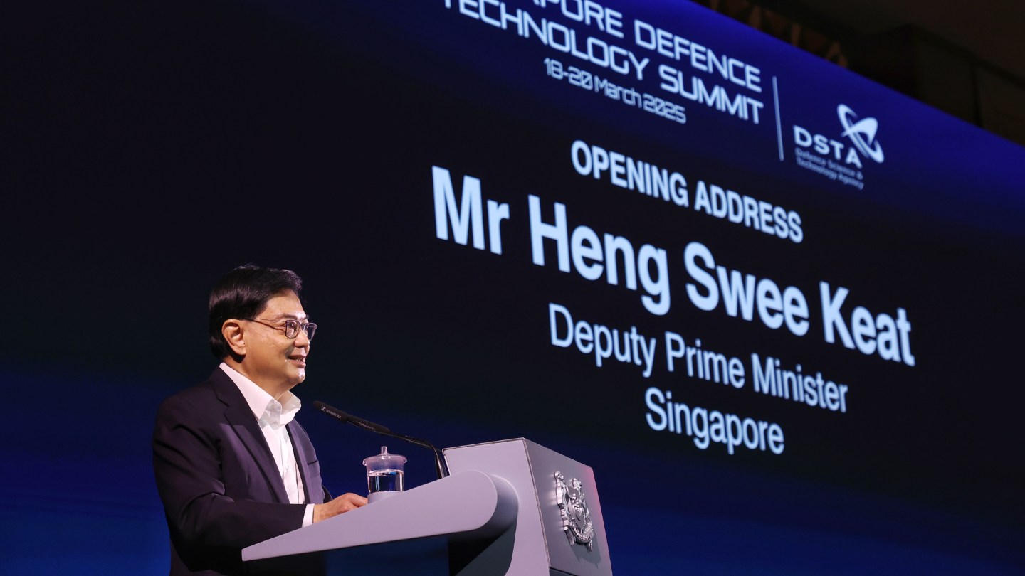 DPM Heng Swee Keat at the Singapore Defence Technology Summit 2025 ...
