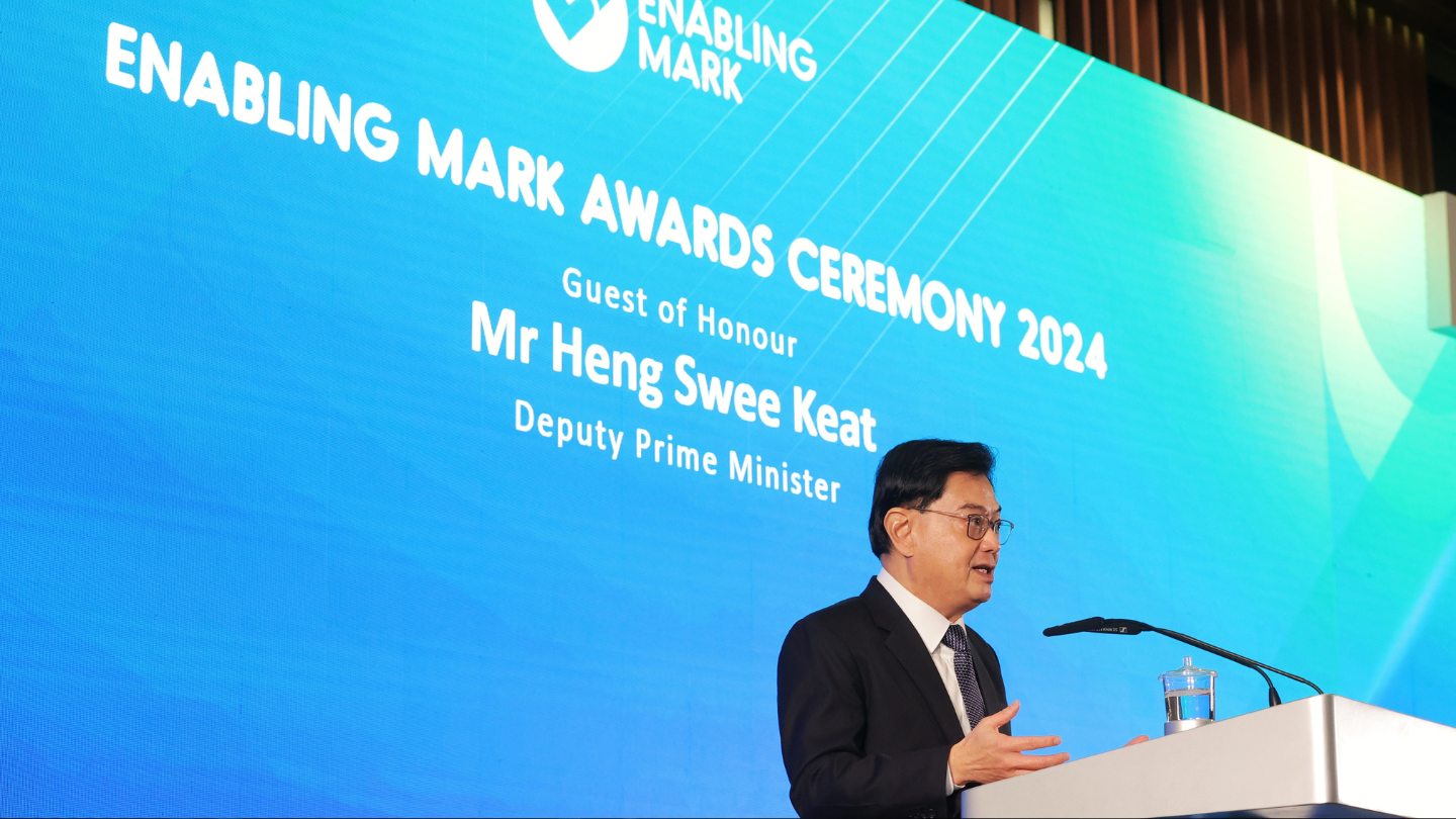DPM Heng Swee Keat at the Enabling Mark Awards Ceremony 2024 | Prime ...
