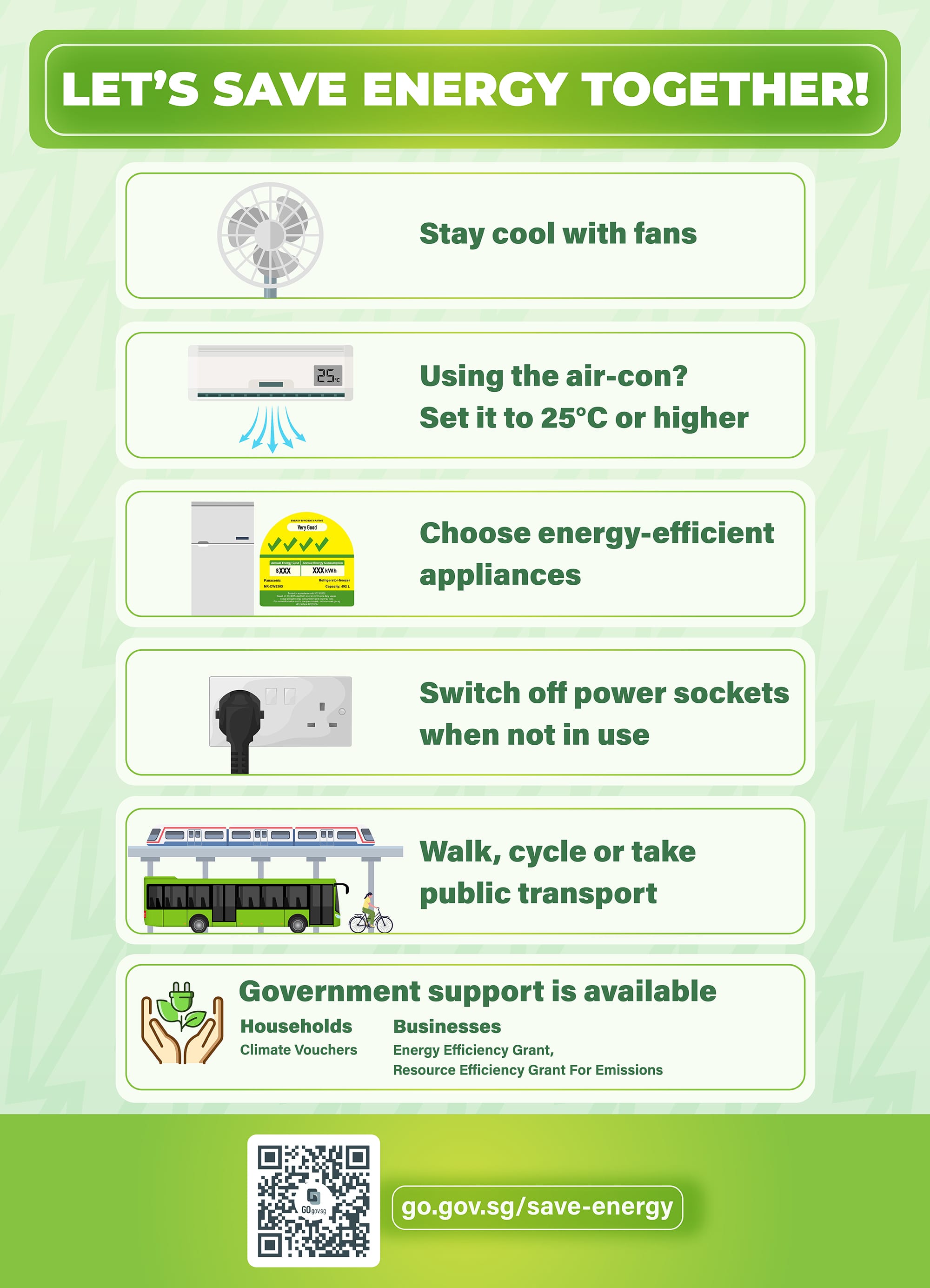 Let's Save Energy Together | Ministry of Sustainability and the Environment