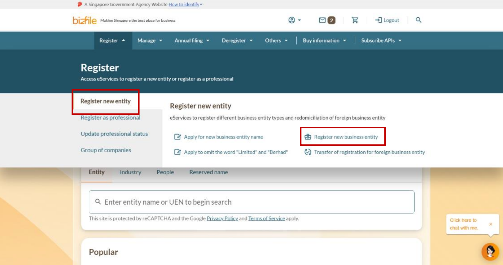 Step 4.6: Registering a local company via Bizfile | Accounting and ...