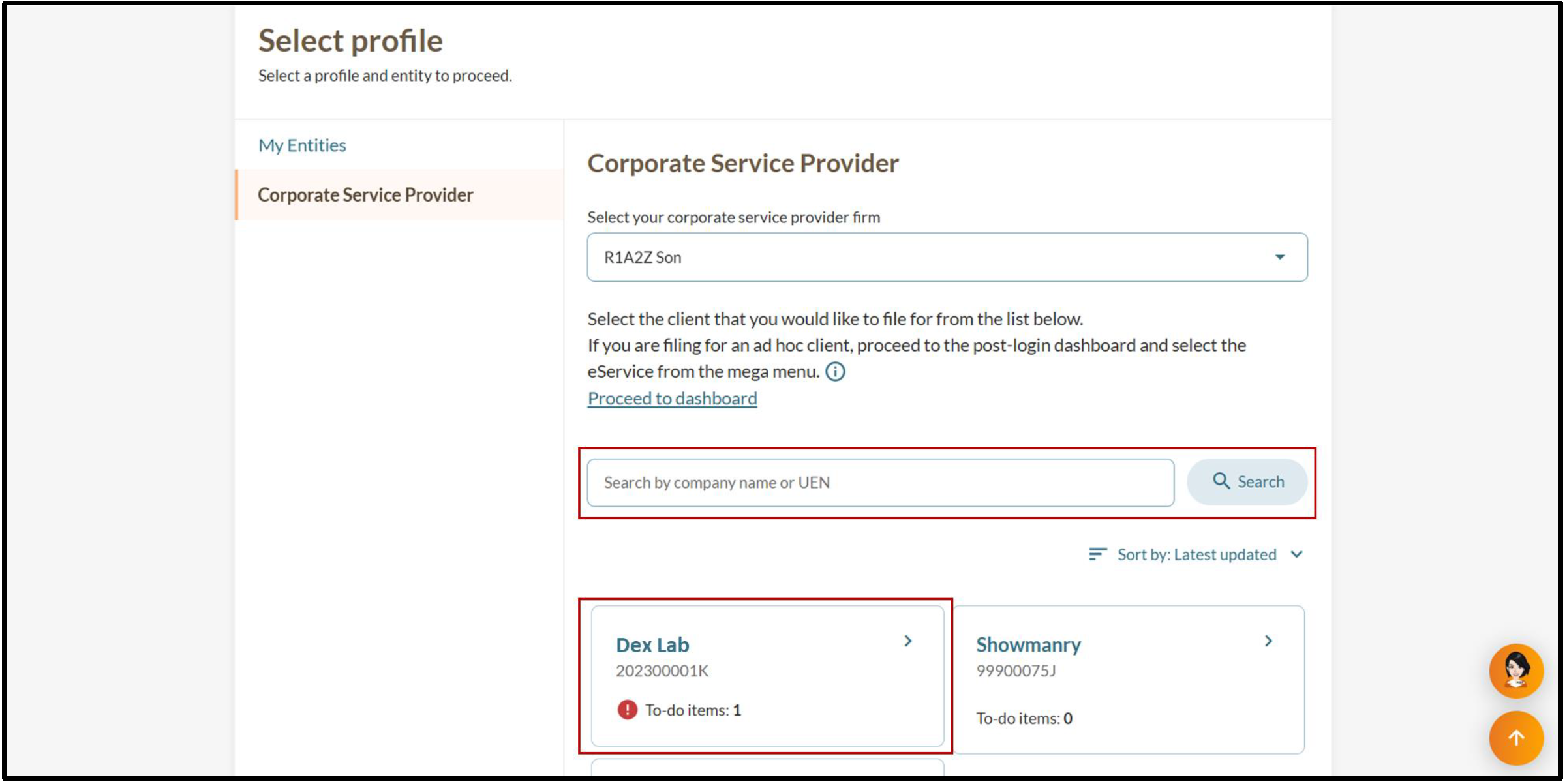 Updating an entity’s information | Accounting and Corporate Regulatory ...