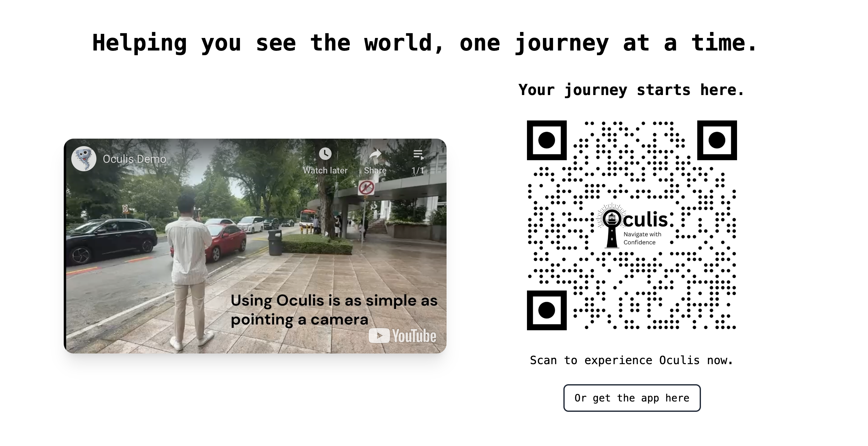 Oculis | Build for Good