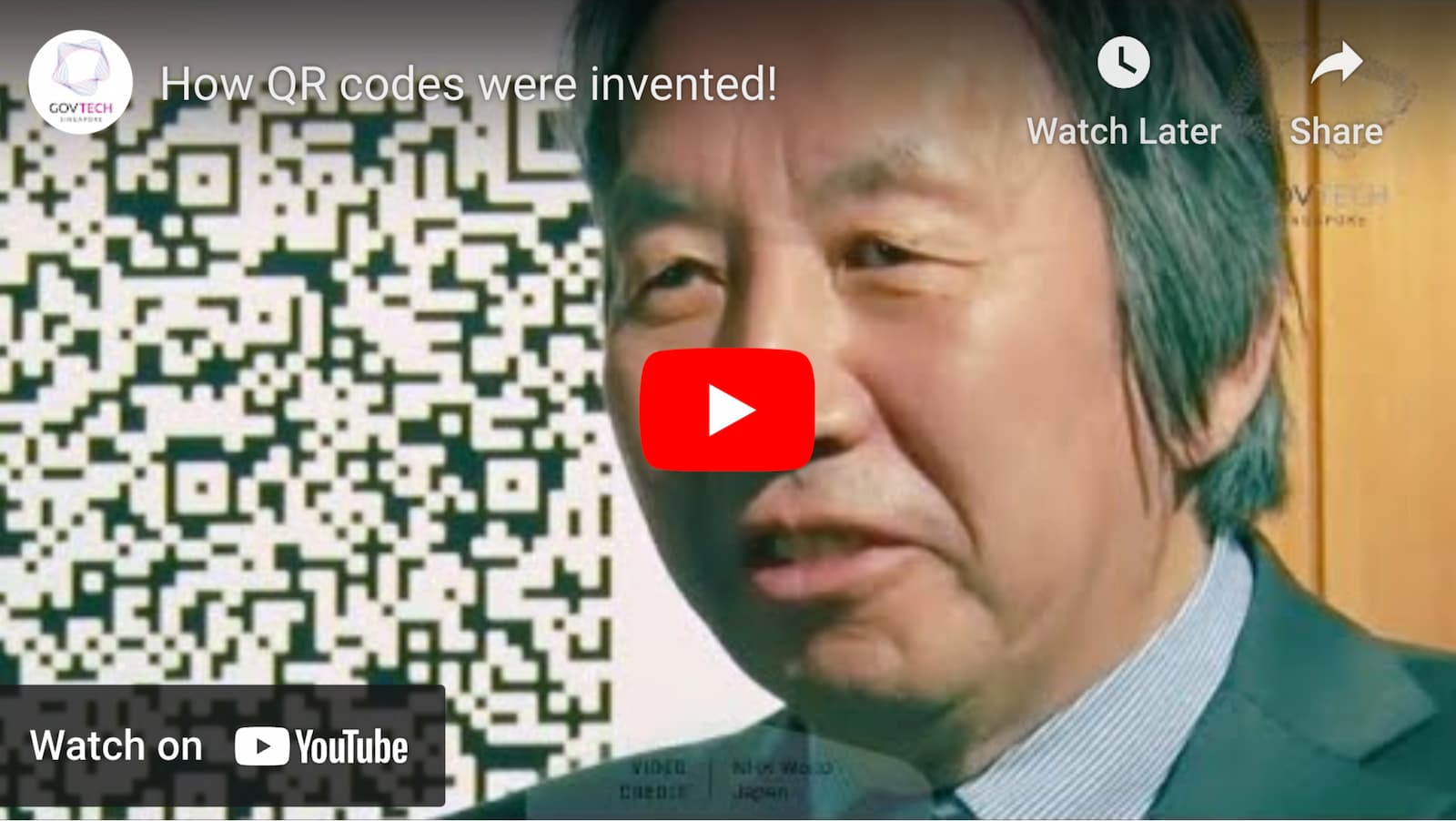 The QR Code is everywhere, but where did it come from? | Government ...